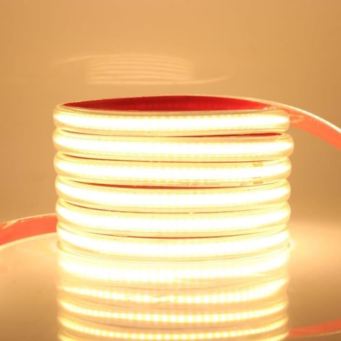 Bande Led Cob 220 V - 288 Led-M - Étanche - Haute Densité - Flexible ...