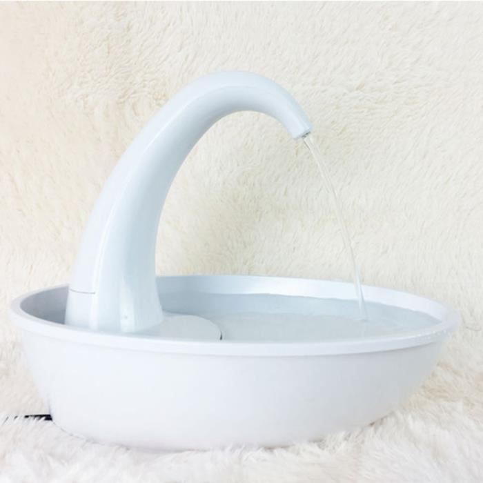 VGEBY Fontaine à eau Swan pet, capacité de 80 onces, silencieuse et ...
