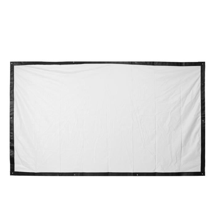 YOSOO écran de toile de projecteur 16: 9 100inch Portable PVC 3D ...