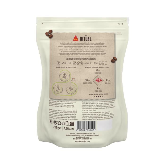 Delta Cafés Ritual Moulu 220g - Cdiscount Au quotidien