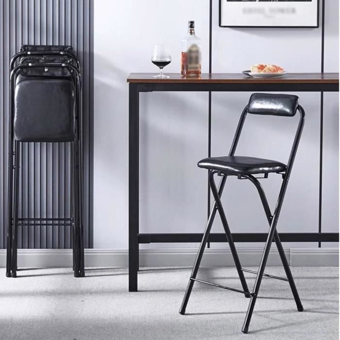 Tabouret De Bar Pliant Chaise, 65Cm-70Cm-75Cm Chaises Pliable Portables ...