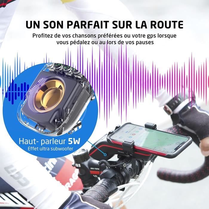 Enceinte Bluetooth Vélo Haut Parleur Bluetooth Pour Bluetooth V5.1 ...