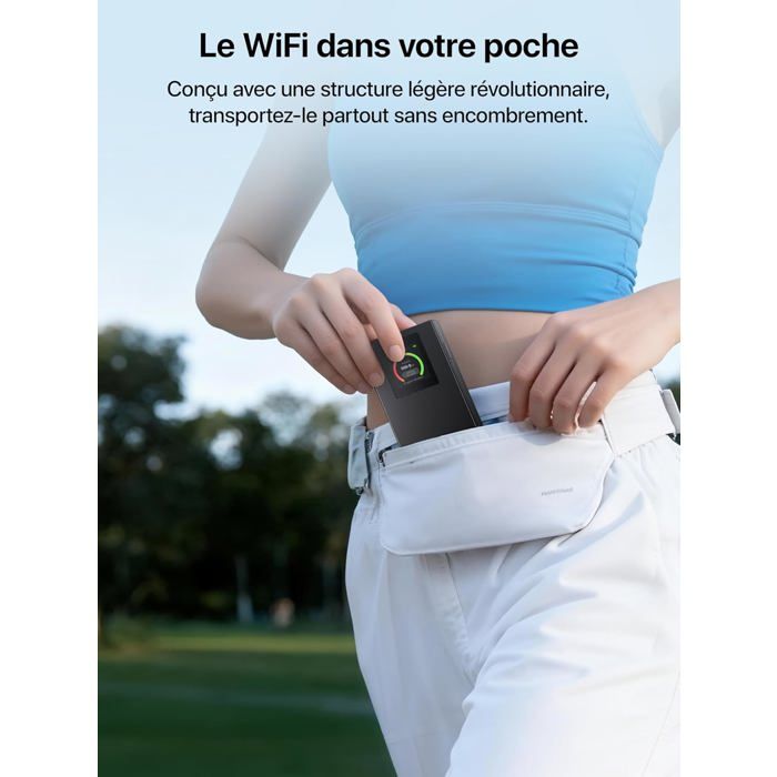 Mf6 Routeur 4G Sim Portable, Wifi 6 Ax300Mbps, Pocket Wifi Portable ...