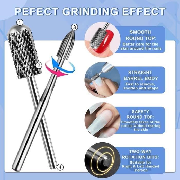 Embout Ponceuse Ongles, 2.35 Mm Embout Ponceuse Ongles Cuticule 2 ...