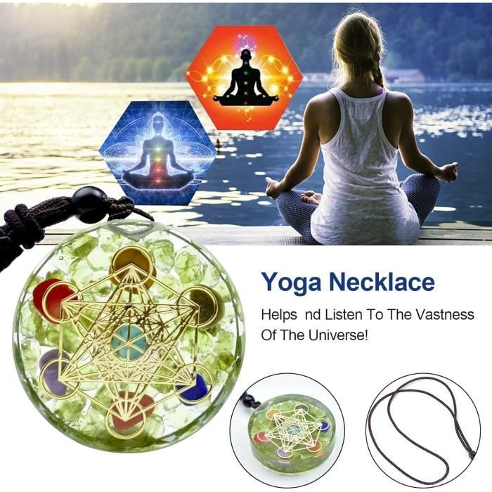 Orgone Metatron Cube Merkaba Pendant Collier, Om Crysts Stones Pendants ...