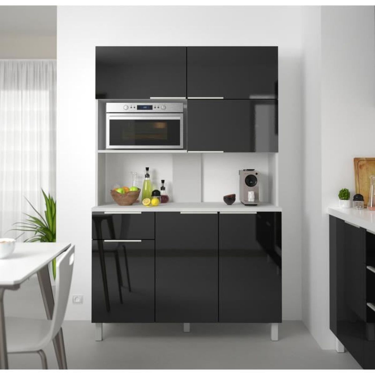 MEUBLES COSY Buffet de cuisine, Meuble de cuisine avec 6 portes + 1 ...