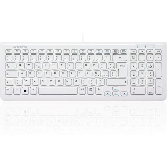 Perixx PERIBOARD-208W Clavier filaire avec design compact et touches ...