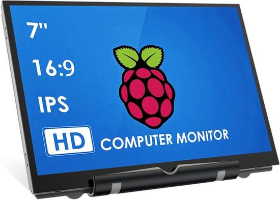 7 Pouces Raspberry Pi Écran 800X480 Hdmi Moniteur Portable Ips Écran Lcd Raspberry Pi 4/3/2/Zero ...