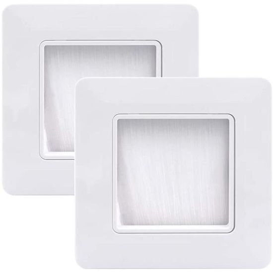 Prise de sortie murale Lot de 2 Blanc - Cdiscount Bricolage
