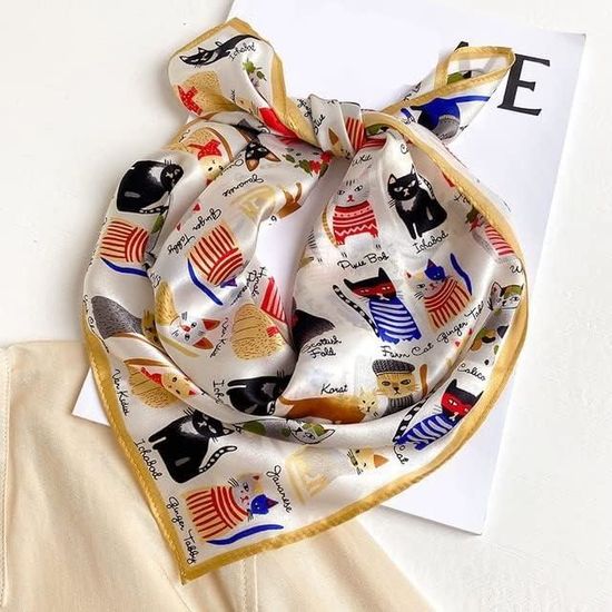 Foulards For Femmes, Écharpe Carrée, Écharpe De Cou, Écharpe Carrée En ...