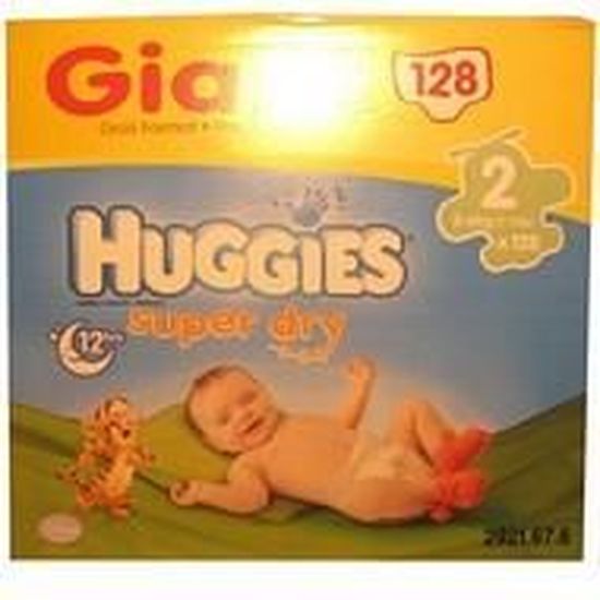 HUGGIES SUPER DRY T2 X 128 couches - Cdiscount Puériculture & Eveil bébé