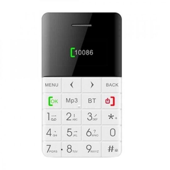 JIE Lecteur Mp3 - Téléphone portable AEKU Qmart Q5, 2G, Blanc ...