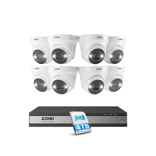 ZOSI 4K PoE Kit Caméra de Surveillance, 16CH 8MP NVR avec 4 To HDD ... ZOSI 4K PoE Kit Caméra de Surveillance, 16CH 8MP NVR avec 4 To HDD ...