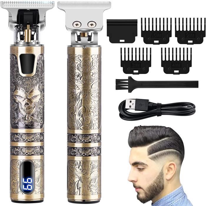 Tondeuse cheveux hommes, tondeuse cheveux professionnelle sans fil, tondeuse barbe kit homme ...