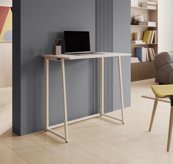 Bureau pliant - Gala - Blanc - Longueur 80,5 cm - Hauteur 75,5 cm ...