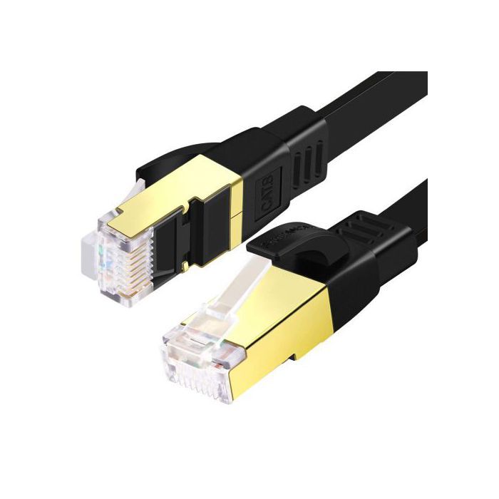 Câble Ethernet Plat Cat8 - SHULIANCABLE - 15m - 40Gbps - 2000MHz - RJ45 ...