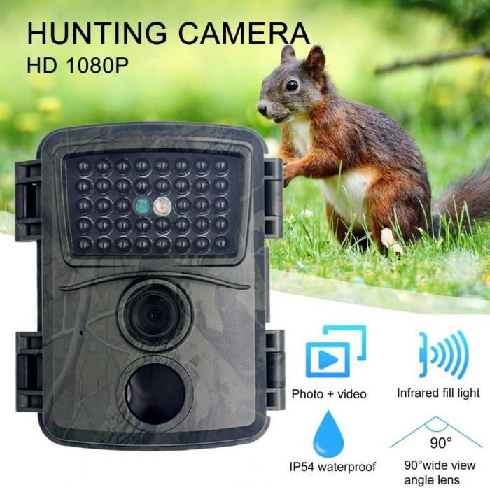 Caméra de chasse et de suivi des sentiers du gibier, 12mp, HD 1080P ...