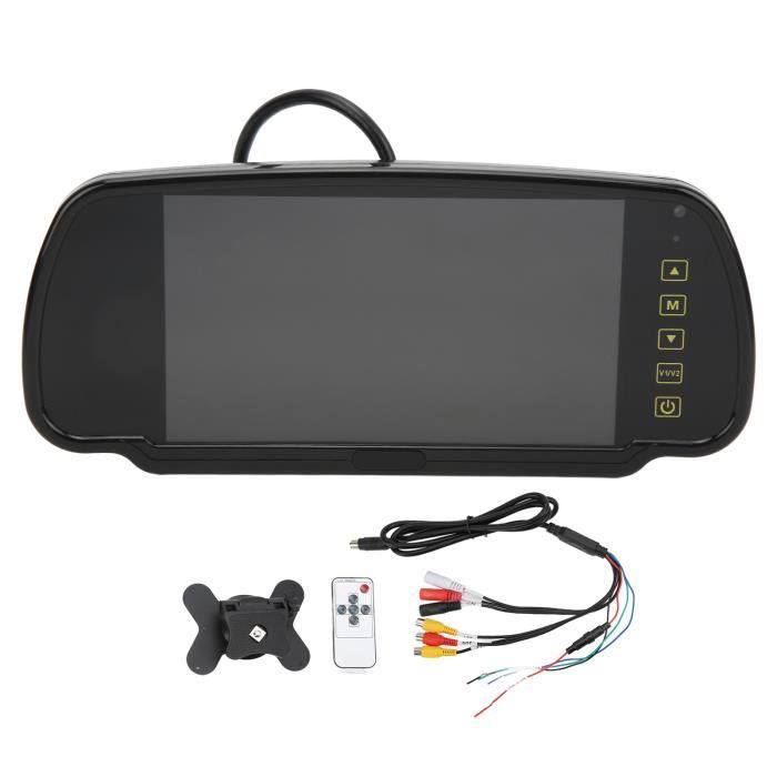 Akozon Moniteur d'écran de rétroviseur 7 pouces AHD rétroviseur écran moniteur caméra de recul ...