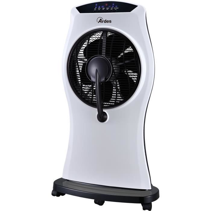 Ventilateur avec humidificateur - ARDES - AR5M50 - Blanc-Noir - Design ...