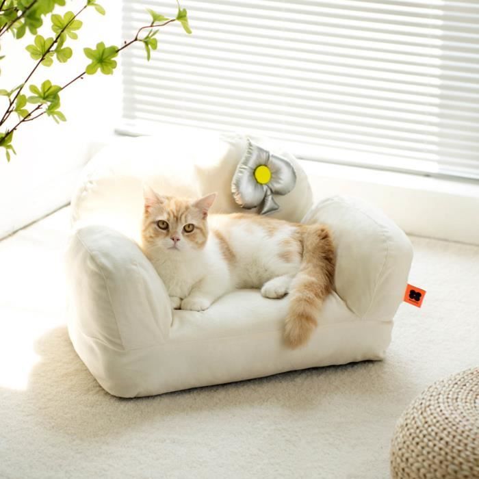Canapé pour chat Canapé-lit pour chat grand espace doux et confortable ...
