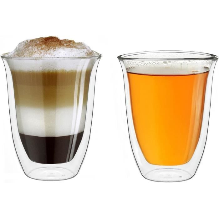 Verres À Double Paroi 250 Ml Dg-V, Lot De 2, Grand Verre Thermo À ...