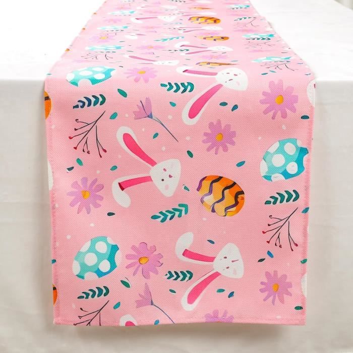 ® Chemin De Table De Pâques - Décoration De Pâques - Aspect Lin - 33 X ...