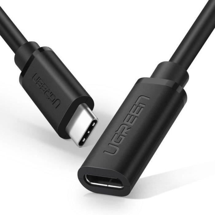 UGREEN USB C Rallonge Mâle vers Femelle Câble Extension Thunderbolt 3 ...