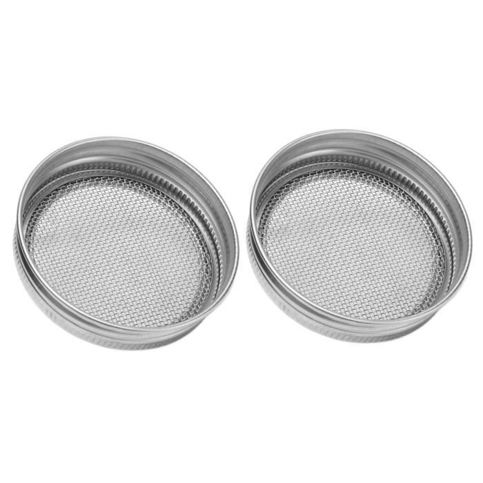 DEX YOSOO 2Pcs Seed Sprouting Jar Filter Lids Stainless Steel ...
