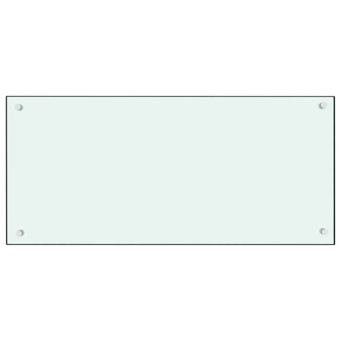 BAO Dosseret de cuisine Blanc 90x40 cm Verre trempé - 7658796588610 ...