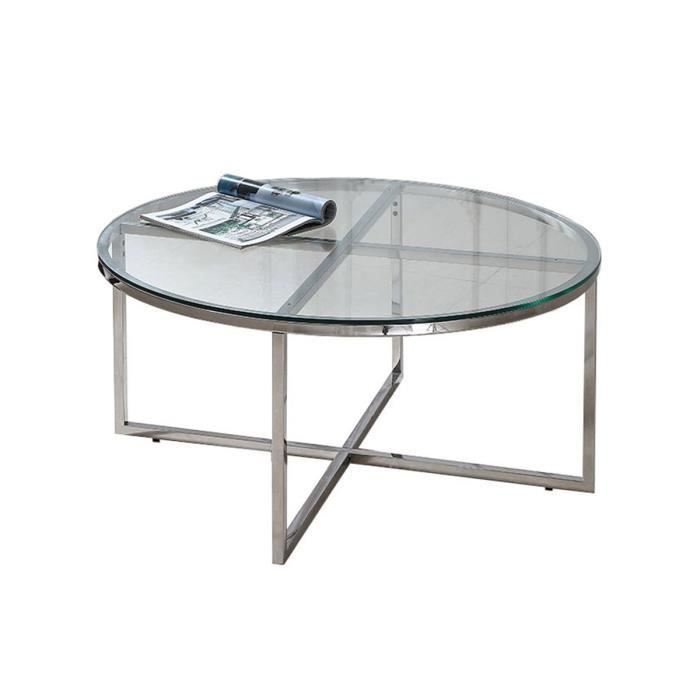 Table basse ronde JAZZY - Cdiscount Maison