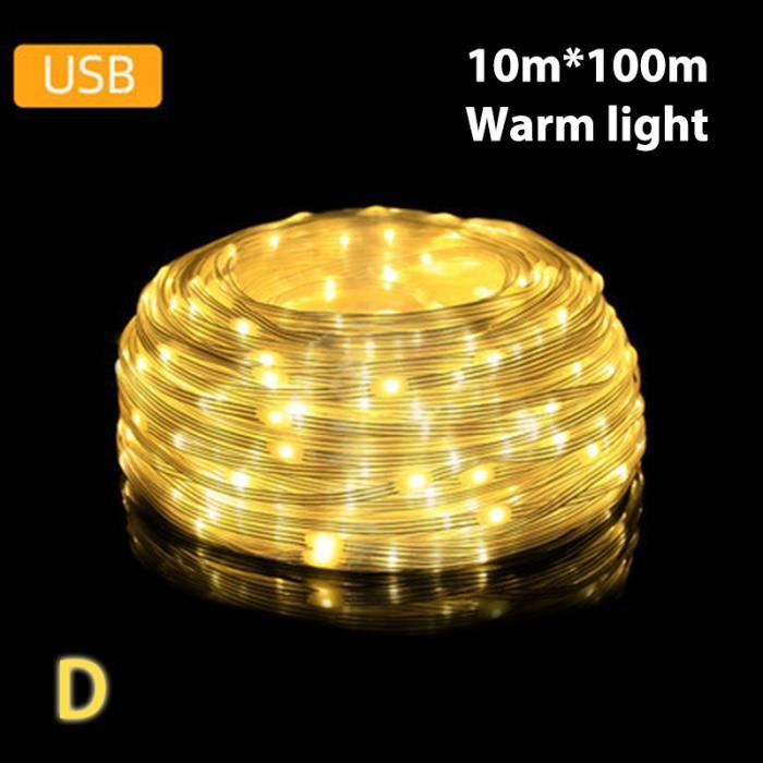 LovvinJew 10M LED Bandes Lumineuses Ampoules Rondes Éclairage Chaud ...