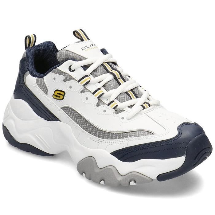 Baskets Skechers Dlites 3 Merrito 40 Blanc - Cdiscount Chaussures