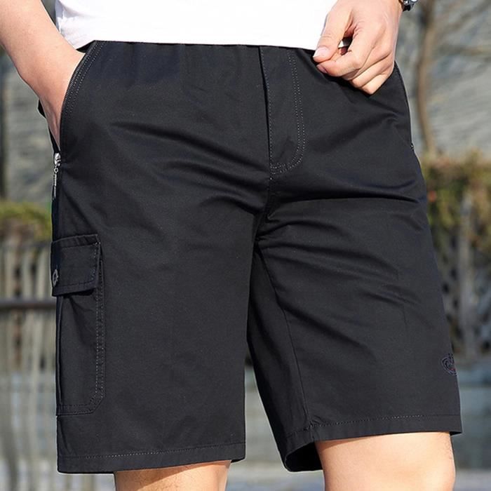 Short d'été avec poche zippée pour homme A173 Marine - Cdiscount Prêt-à ...