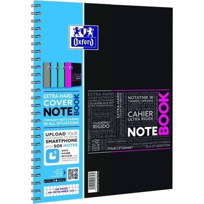 Cahier - OXFORD - Notebook - 160 pages - 24,5 x 31 cm - Mixte ...