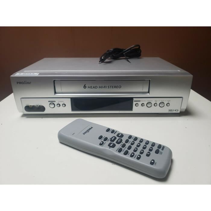 MAGNETOSCOPE PROLINE VR101 LECTEUR ENREGISTREUR K7 CASSETTE VIDEO VHS VCR + TEL - Cdiscount TV ...