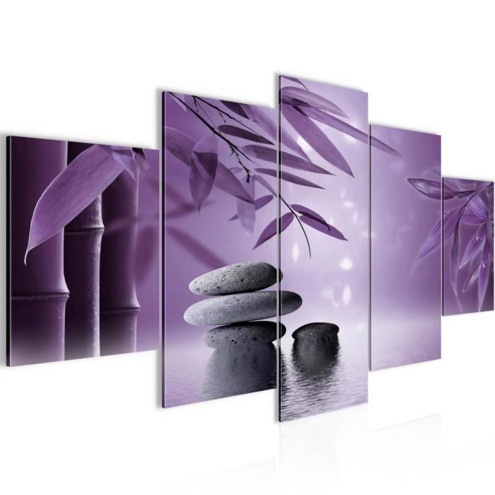 Runa art Tableau Décoration Murale Pierres Feng Shui 200x100 cm - 5 ...