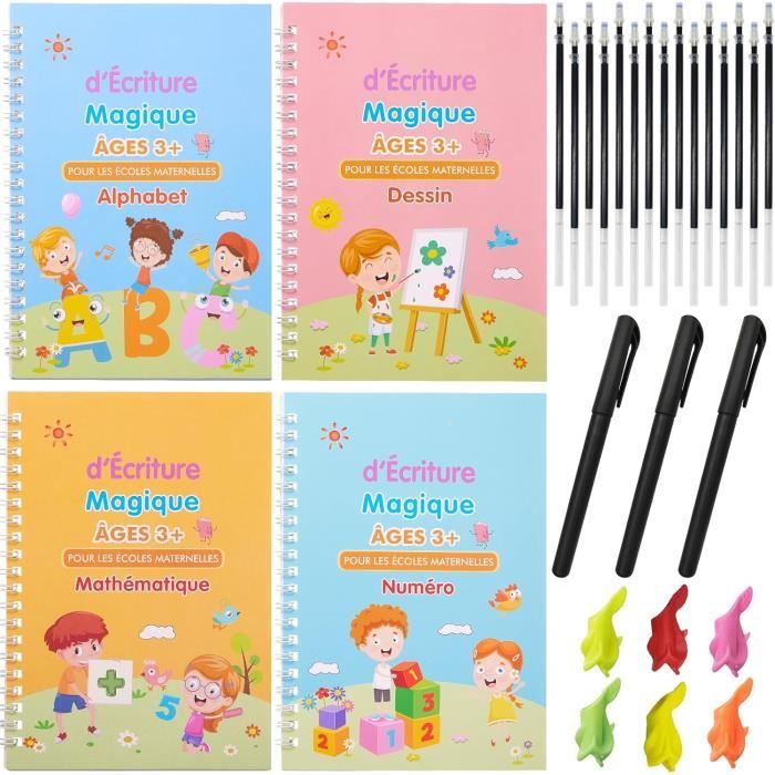 Cahier Ecriture Magique Apprendre À Ecrire Calligraphie Enfant - Cahier ...