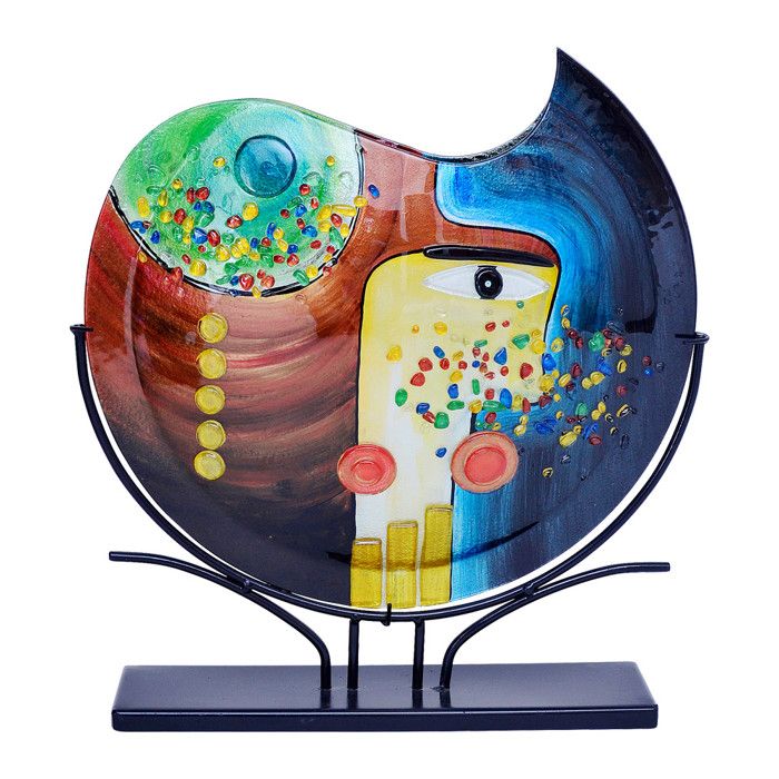 Vase décoratif - TABLE PASSION - Senza - Verre multicolore - 50x48 cm ...