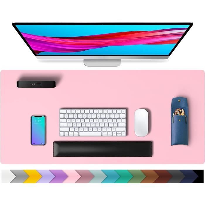 Tapis De Table En Cuir Pu - Tapis De Souris - Tapis De Protection De ...