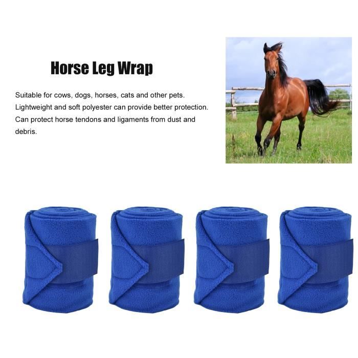 DUO 4Pcs Cheval Leg Warp Hoop and Loop Fastener Guard Soft Polyester ...