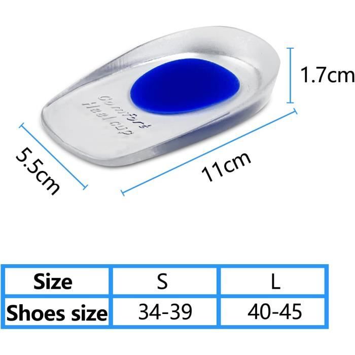 3 Paires Talonnettes en Gel, Epine Calcaneenne Silicone Talonette ...