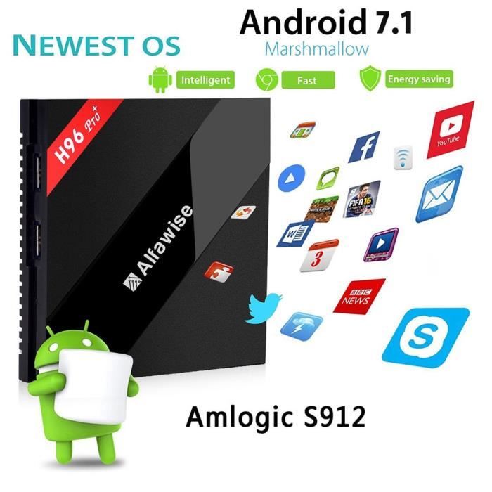 IproTV IPTV 2000 + Channel European/French/Arabic 4K Android 7.1 Smart TV Box S912 3G/32G ...