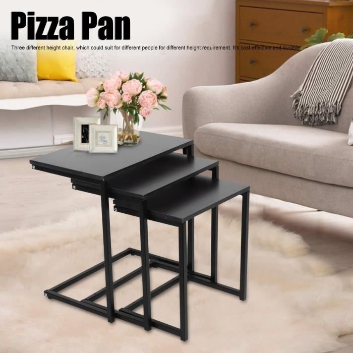 PAI Ensemble de table basse industrielle Nesting 3PCS pour la maison ...