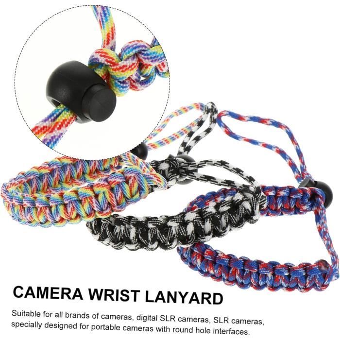 3 Pcs Caméra Dragonne Poignet Corde Clé Poignet Lanière Caméra Poignet ...