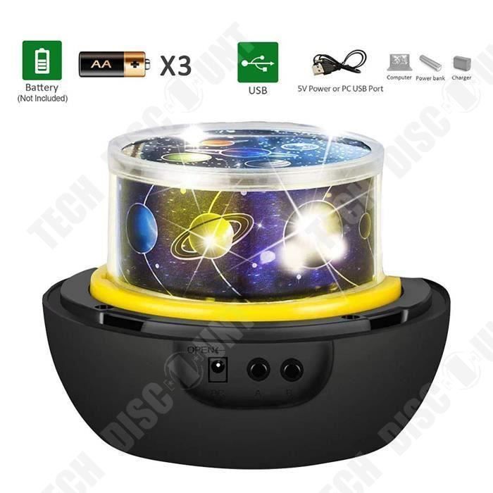 TD® Projecteur Lumiere Bebe,3 Modèles 6 Films Rotatif Lampe Veilleuse ...