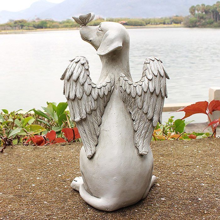 Statue commémorative de chien d'ange en forme d'animal, souvenir d ...