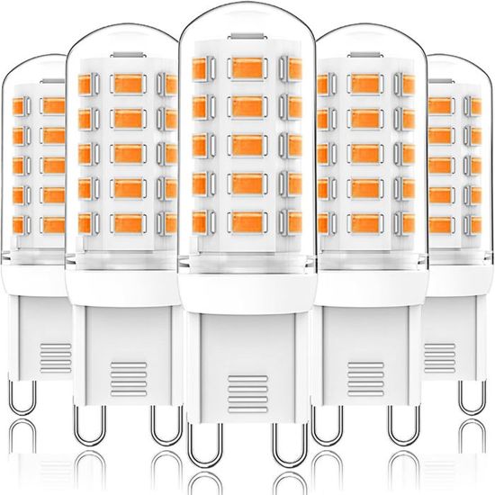Ampoule LED G9 4W Équivalent 33W 40W Ampoules Halogènes Lampe,425LM,Blanc Chaud 2700K,Sans ...
