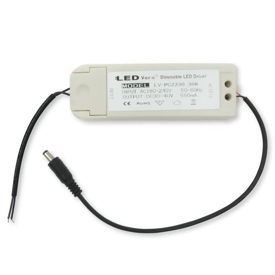 36W LED Transformateur dimmable pour panneaux 60x60, 62x62 et 120x30 ...