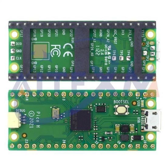 Circuits intégrés,PICO H--Raspberry Pi Pico Board Rp2040 Type-c - Micro ...