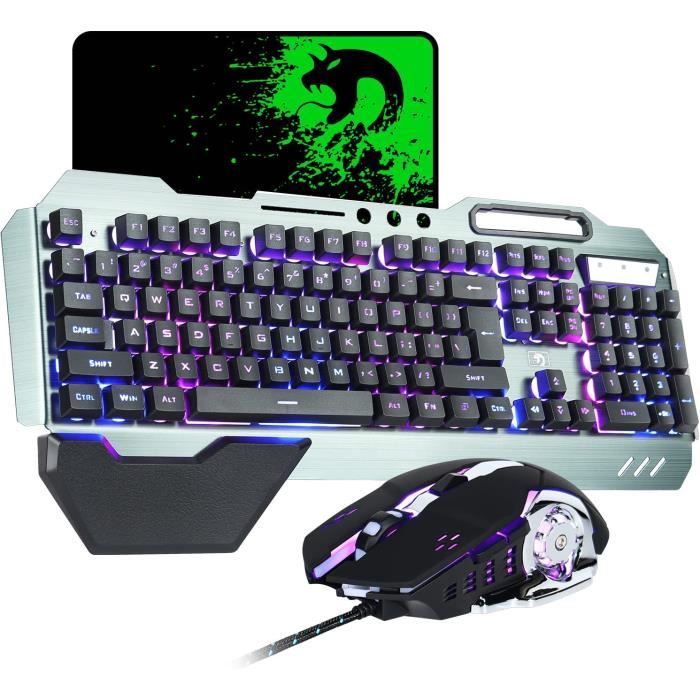 Combinaison Clavier et Souris de la, Hybride Filaire-RVB 16 Types de ...